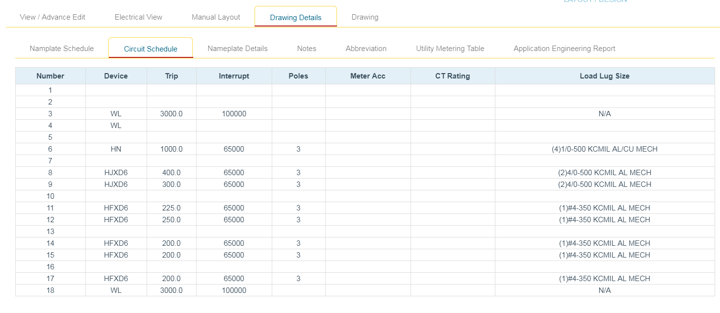 How to view the circuit schedule in Switchboard configuration ...