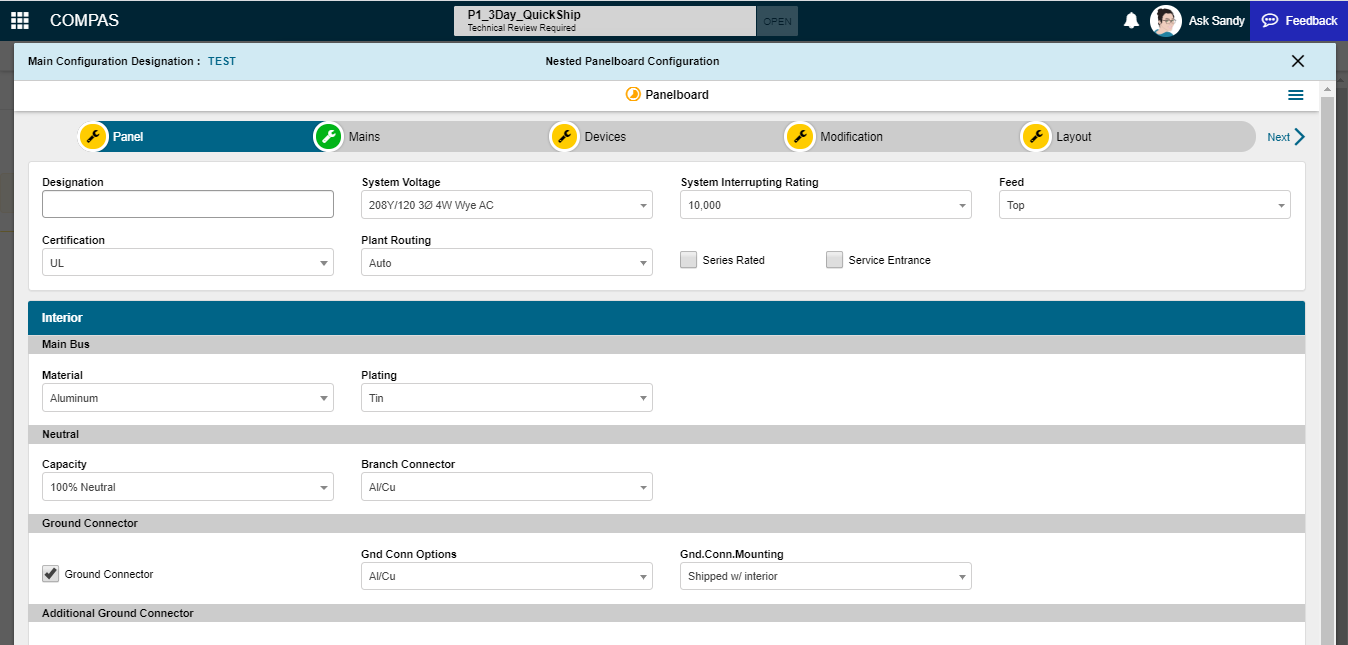 IPS Switchboard with embedded Panelboard Configuration - Publish Sandy ...